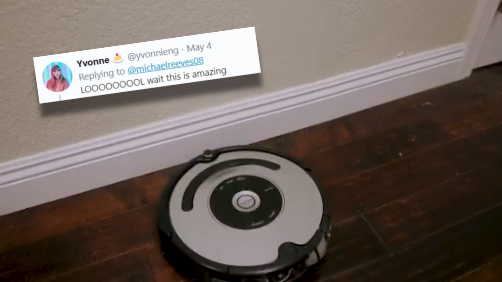 Modified Roomba Shouts Swear Words When It Hits Something