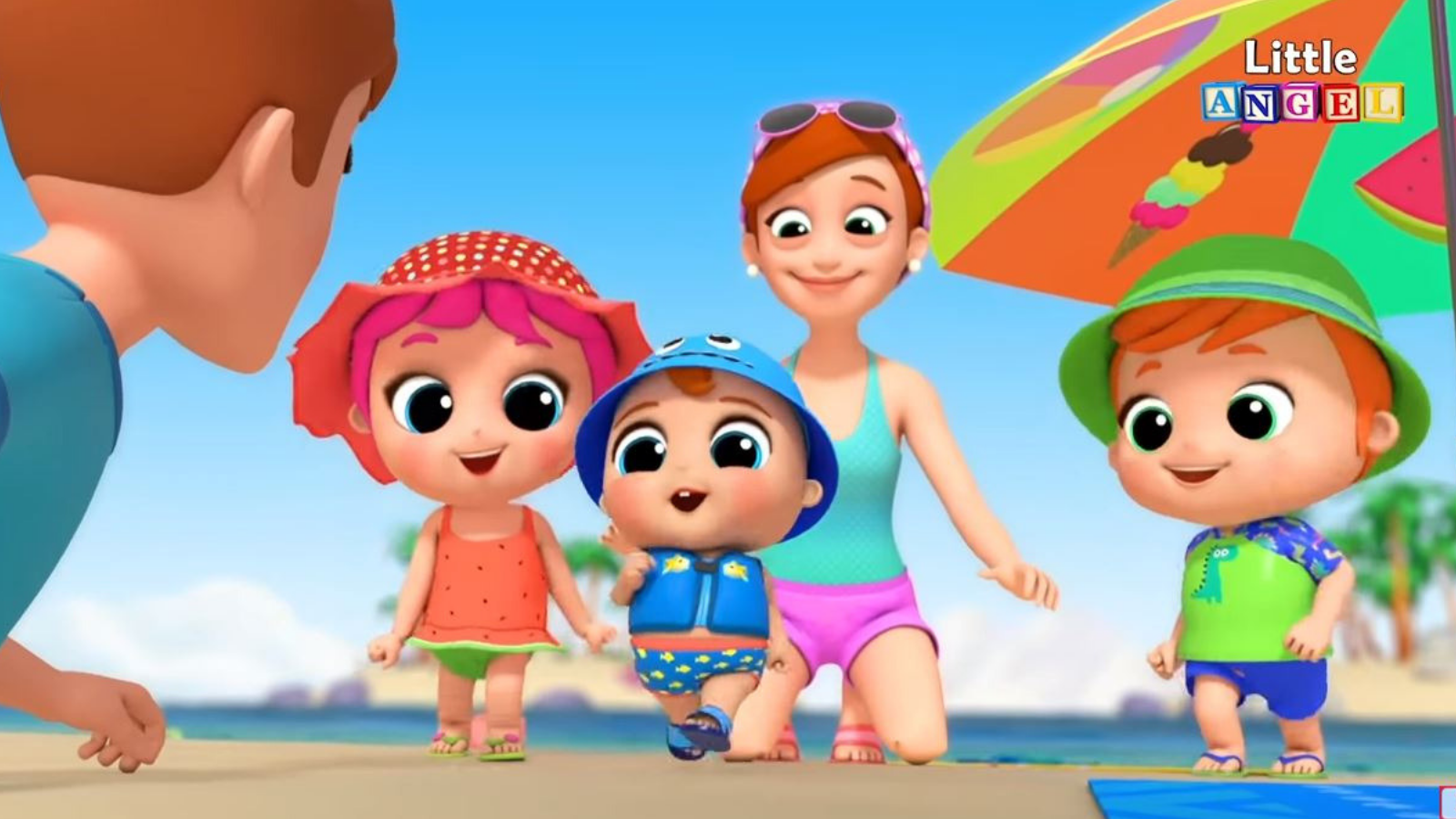 Little Angel Nursery Rhymes: Playtime At the Beach And Swimming Song