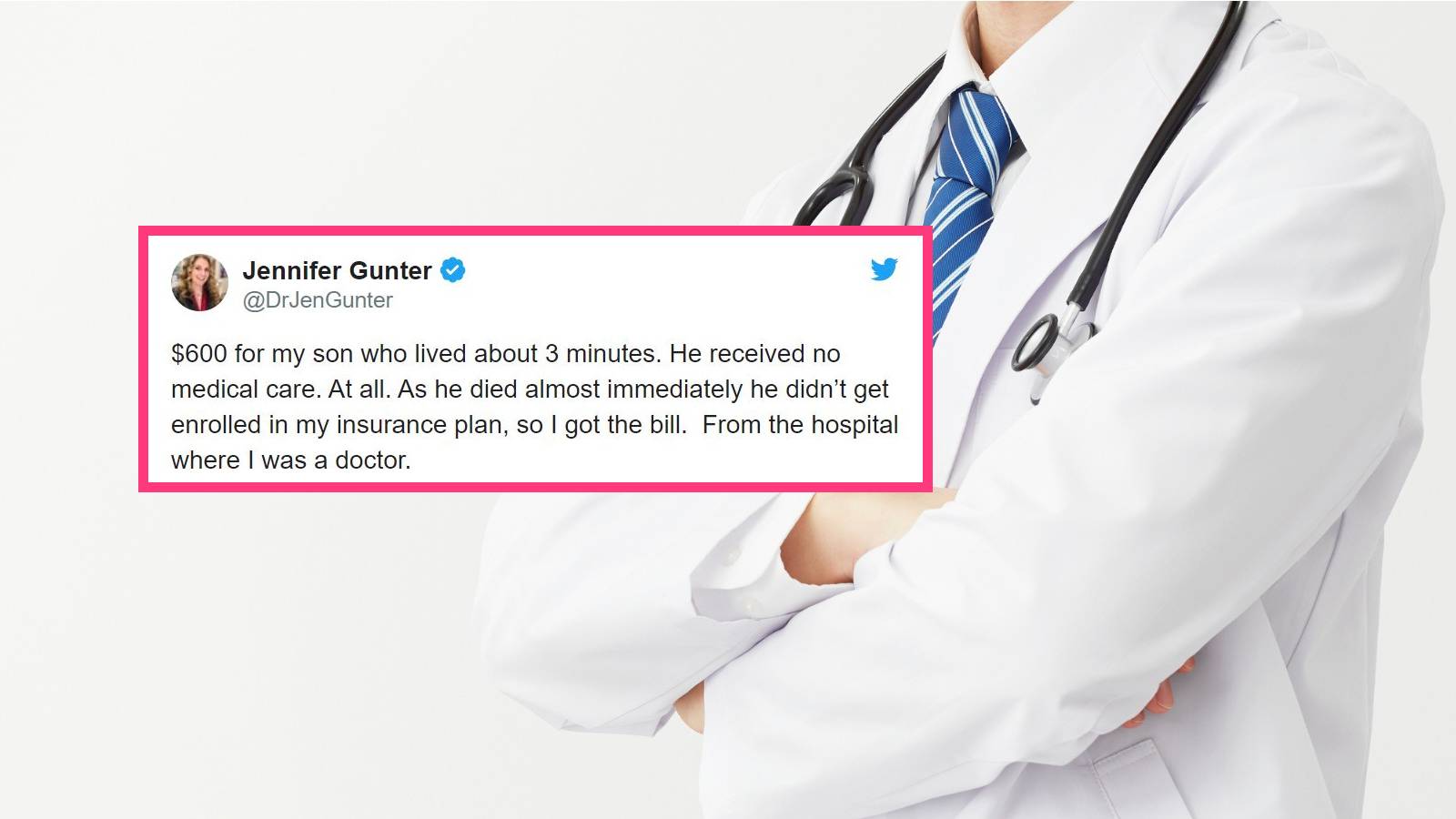Dr. Jennifer Gunter Says She Got A $600 Bill For Child Who Only Lived 3 ...