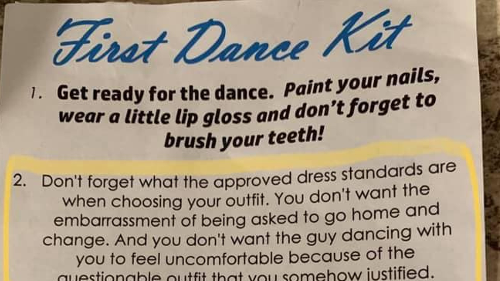 Church's 'First Dance Kit' Angers Parents