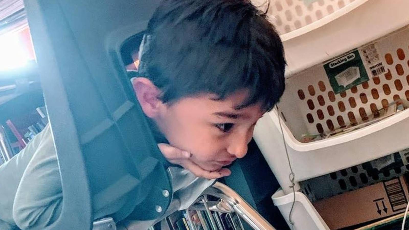 Boy Gets Head Stuck In Chair