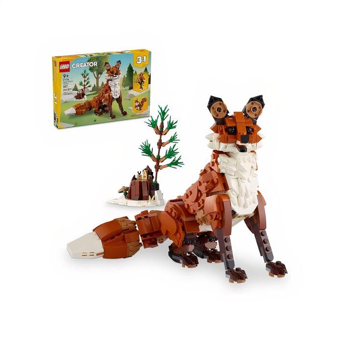 LEGO Creator 3-in-1 Forest Animals Red Fox Set Is On Sale Now!