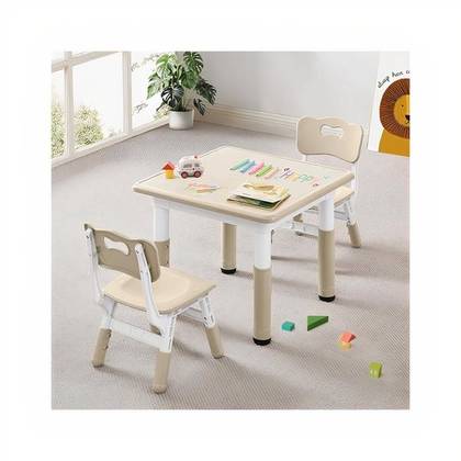 Kids' Activity Table & Chairs Set: Wipe-Clean Surface for Arts & Crafts